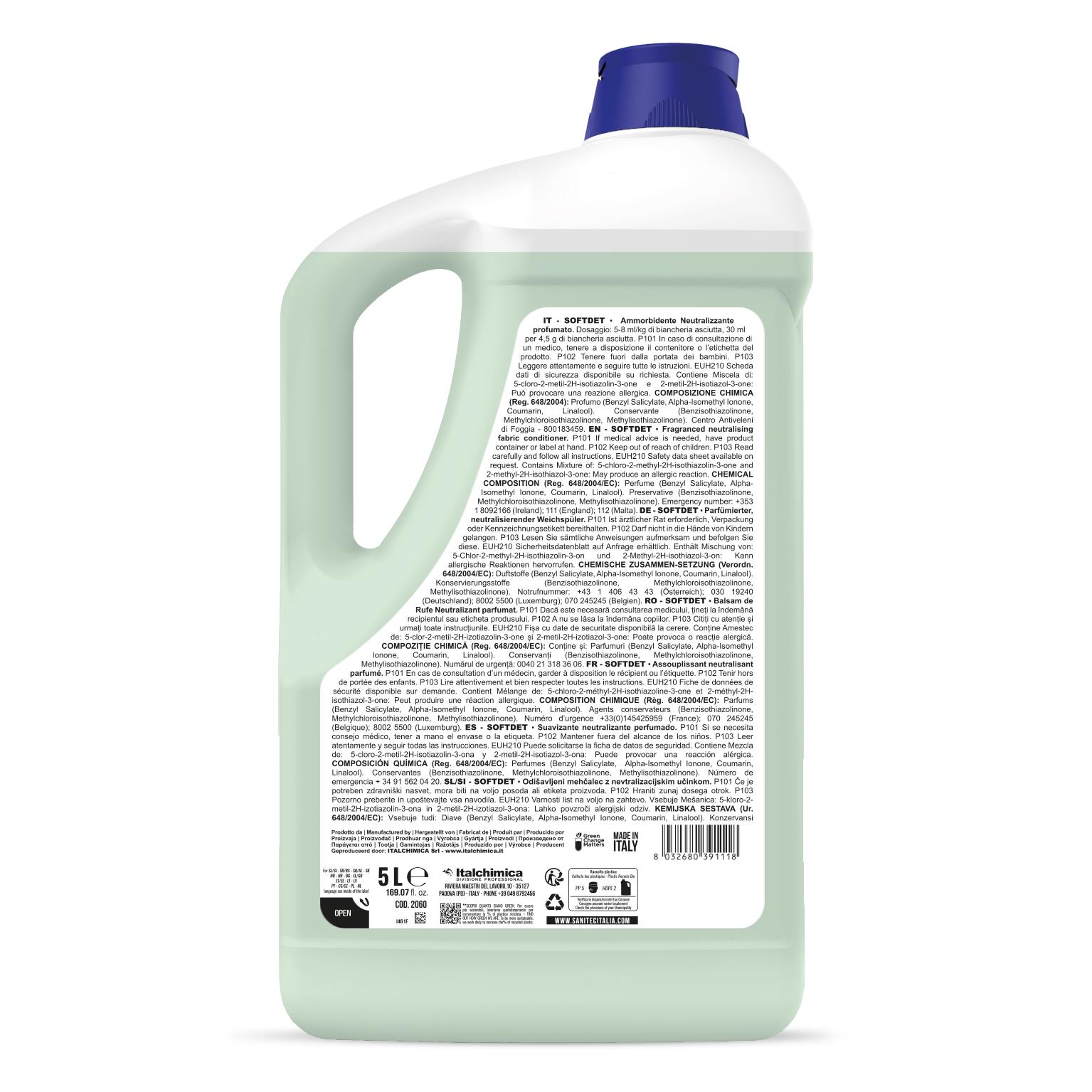 Ammorbidente con antibatterico Muschio Bianco 5 kg